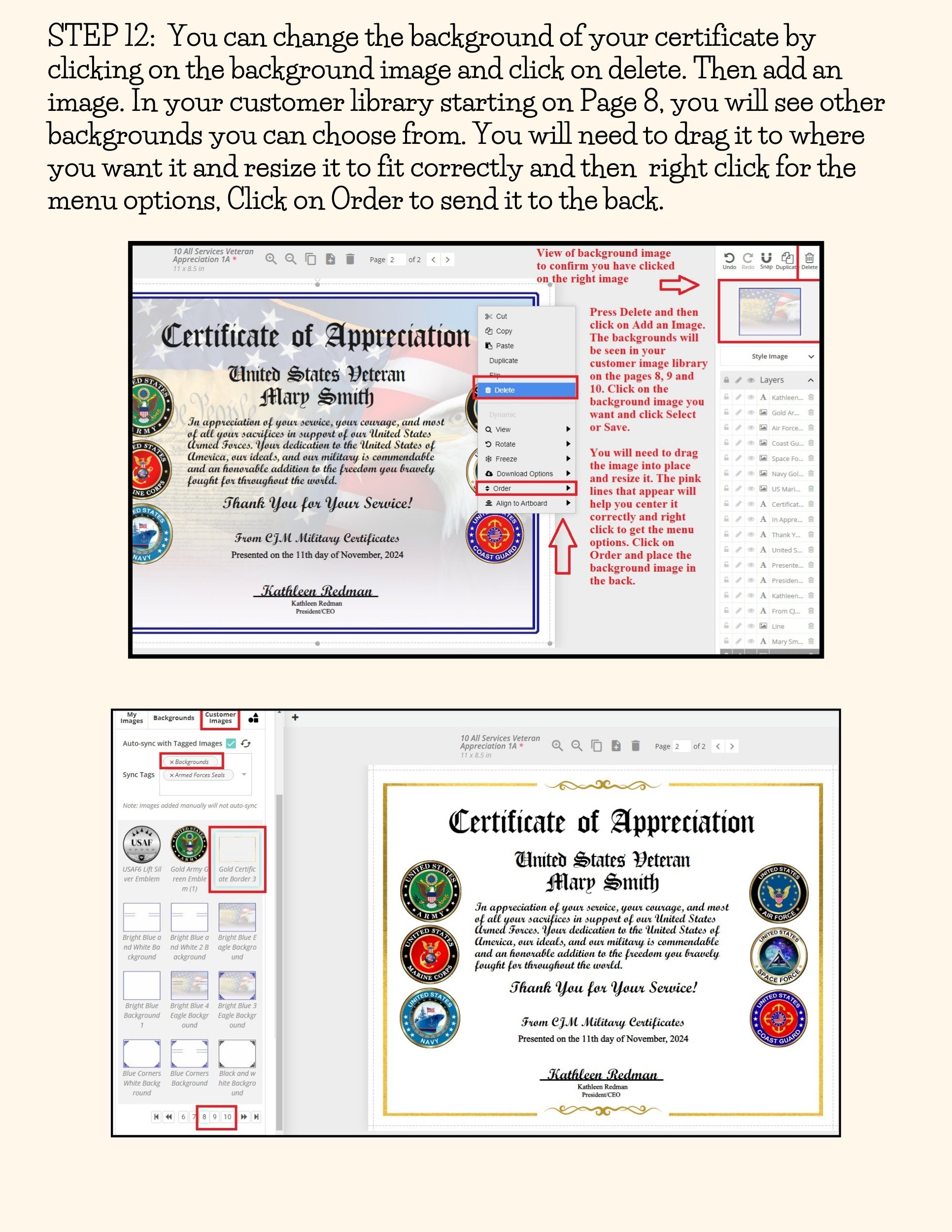 Duplicating your certificate designs to create multiple certificates ...